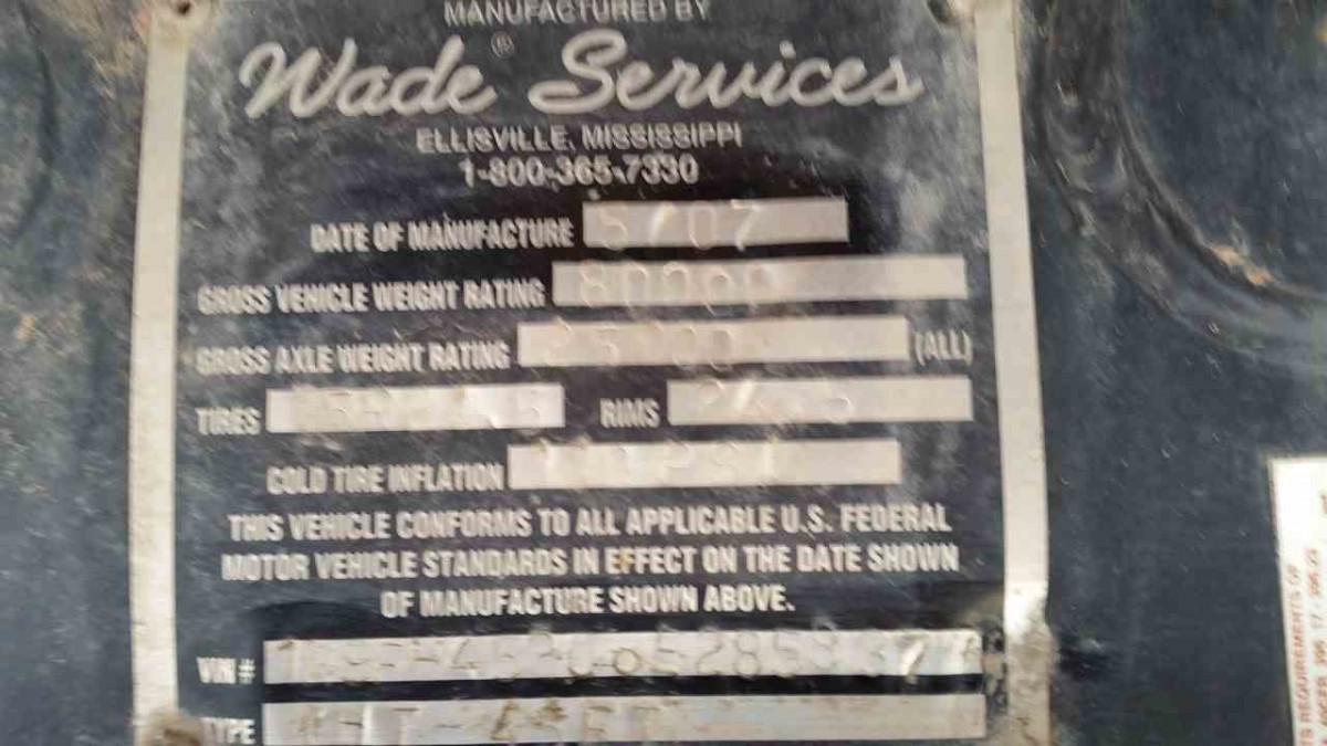 2008 Wade T/A Flatbed Trailer - Beeman Equipment Sales