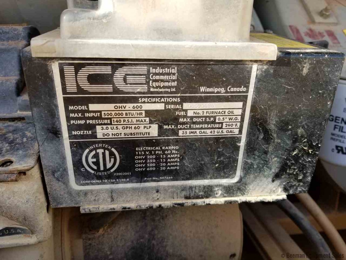 Allmand Maxi-Heat MH1000 Towable Heater - Beeman Equipment Sales