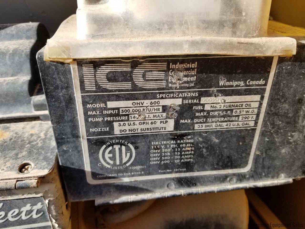 Allmand Maxi-Heat MH1000 Towable Heater - Beeman Equipment Sales