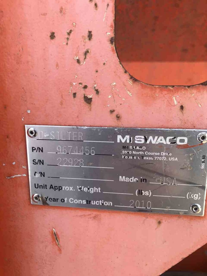 (x2) MiSwaco Skid Mounted Desilters - Beeman Equipment Sales