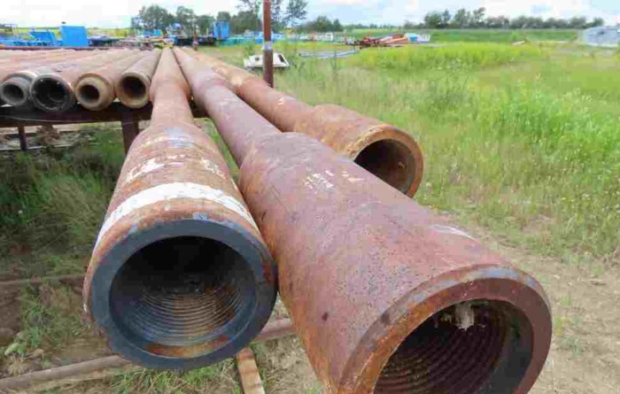 (3) Slick Drill Collars w/ Wrench Slots - Beeman Equipment Sales