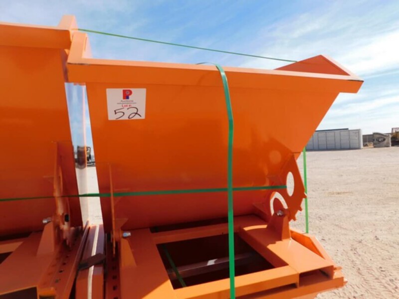 2= CUBIC SELF DUMPING HOPPER F/ FORKLIFT - Beeman Equipment Sales