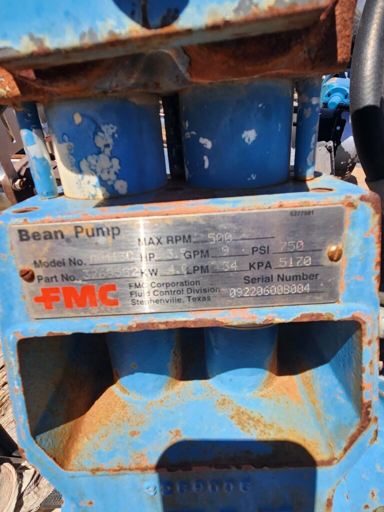 FMC Bean Pump - Beeman Equipment Sales