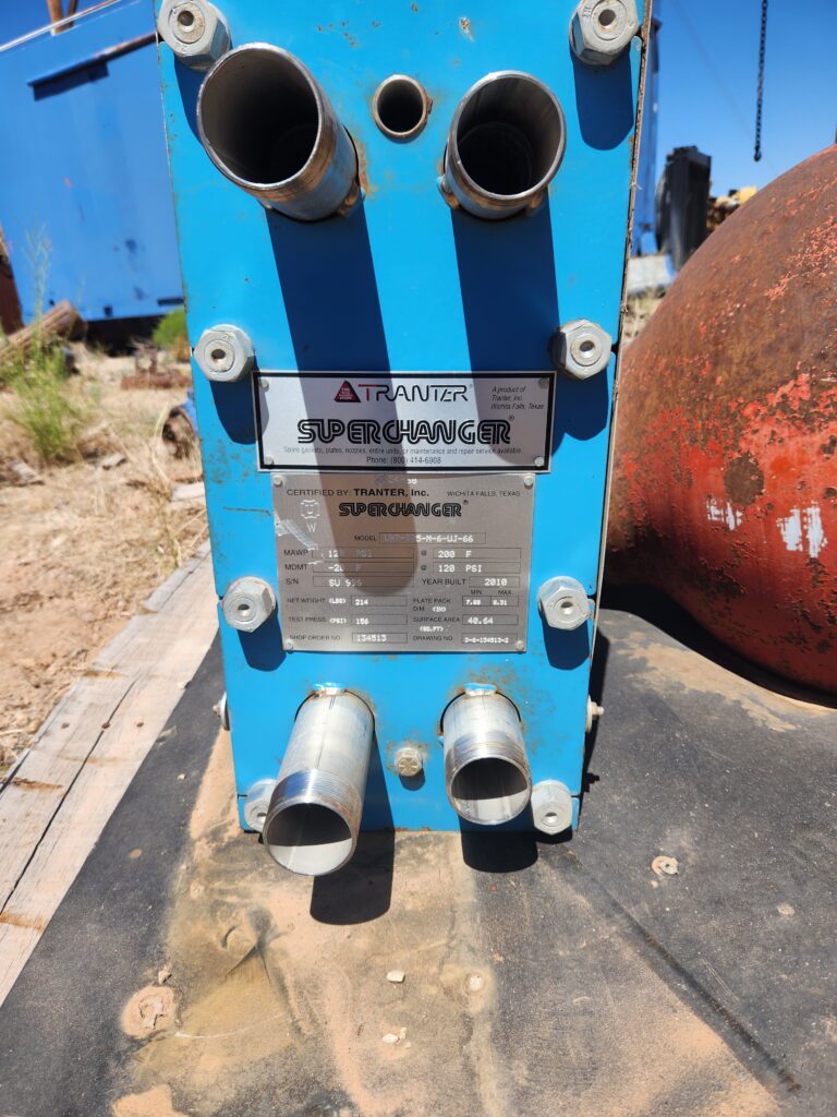 2010 Tranter Superchanger Heat Exchanger - Beeman Equipment Sales
