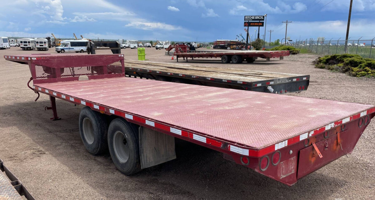 X2= HOMEMADE 30 ft T/A Gooseneck Flatbed Trailer - Beeman Equipment Sales