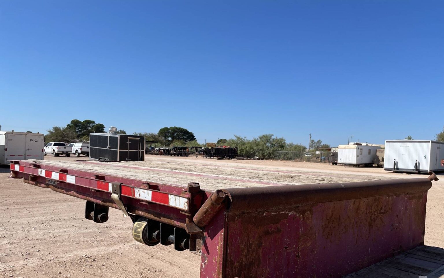 2007 MANAC Tri/A Extendable Step Deck Trailer - Beeman Equipment Sales