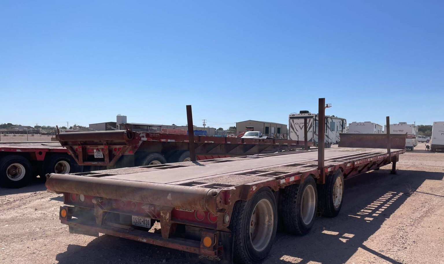 2007 MANAC Tri/A Extendable Step Deck Trailer - Beeman Equipment Sales