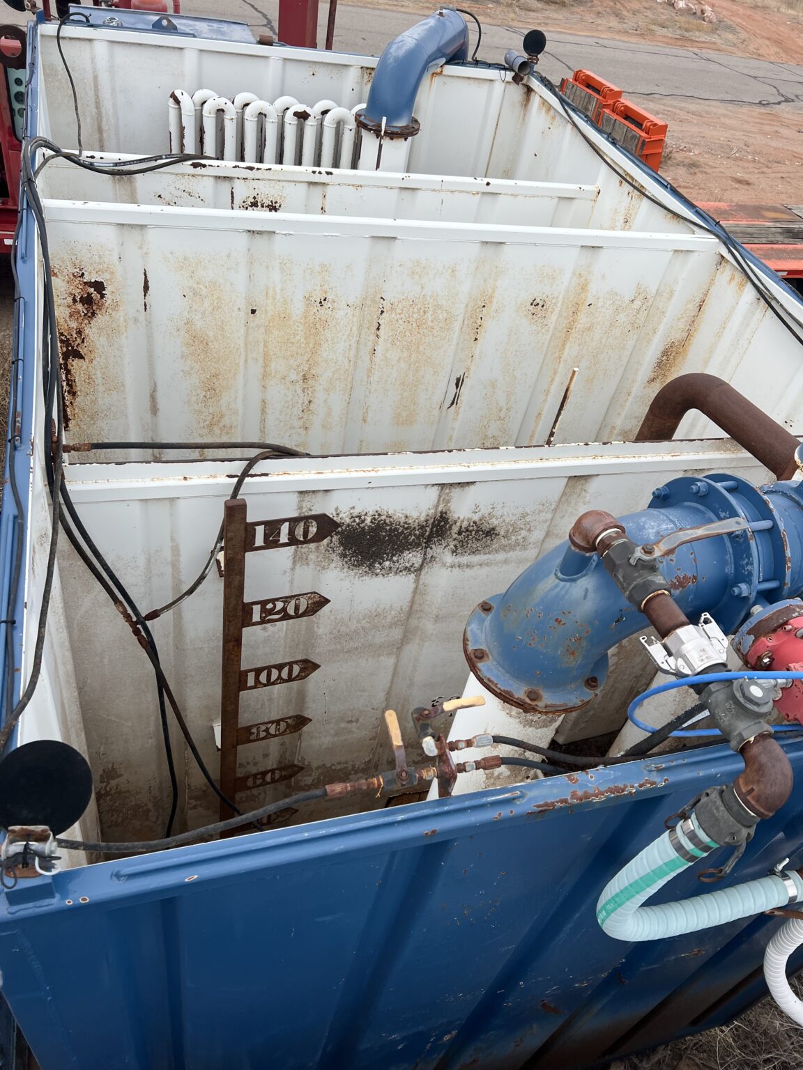 45 BBL / 2,000 Gallons Mud Mixing Tank - Beeman Equipment Sales