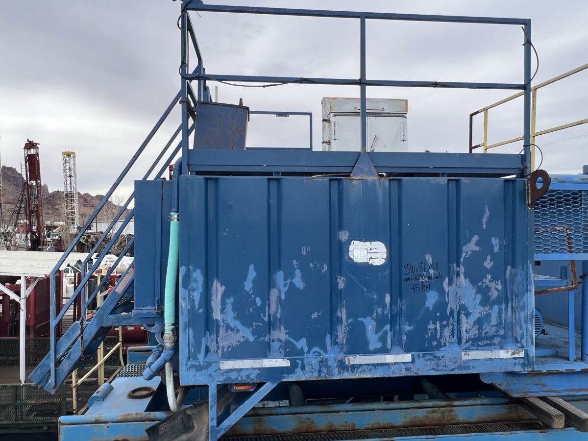 45 BBL / 2,000 Gallons Mud Mixing Tank - Beeman Equipment Sales