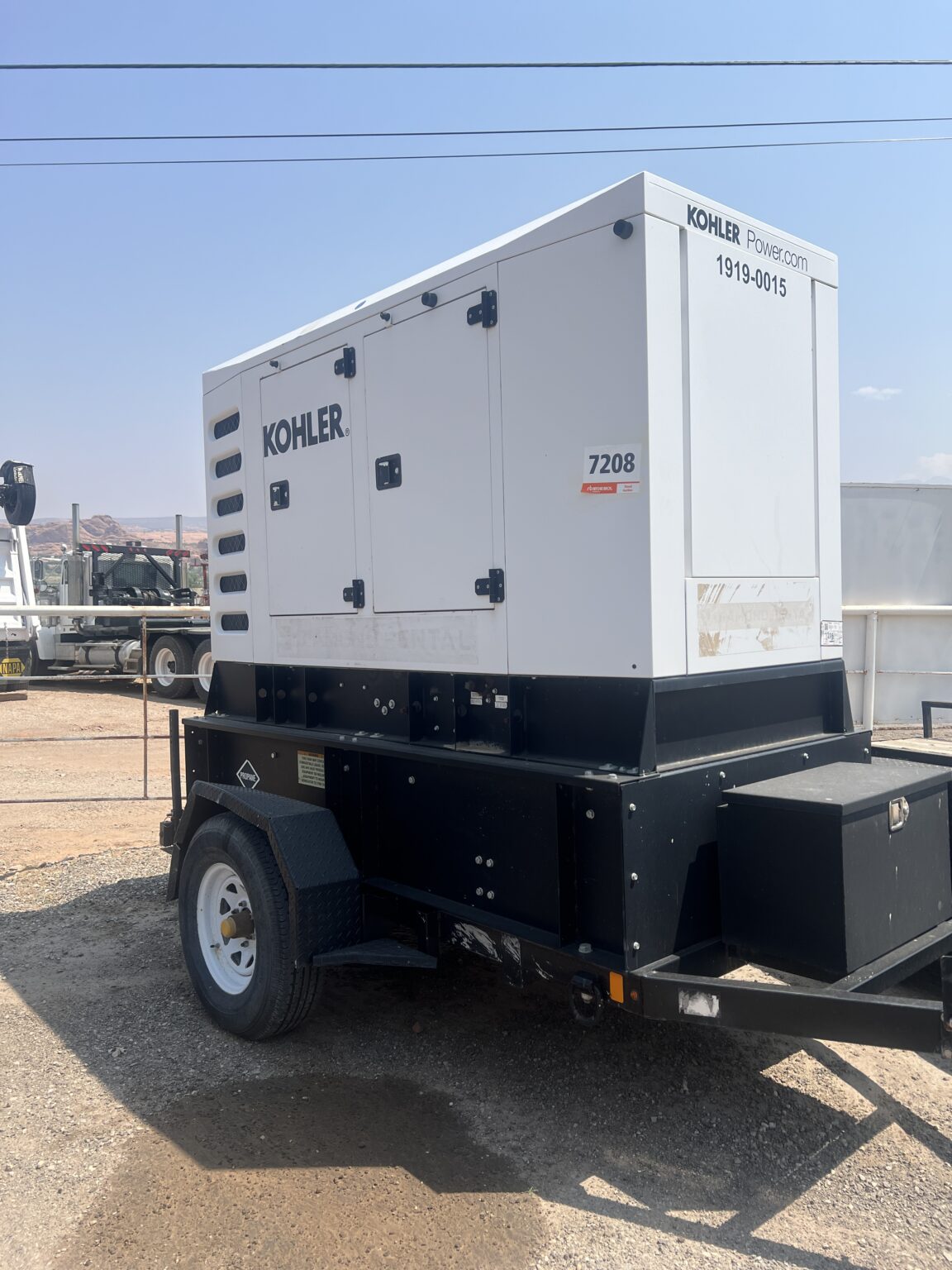 2016 Kohler 56KW Generator Trailer - Beeman Equipment Sales