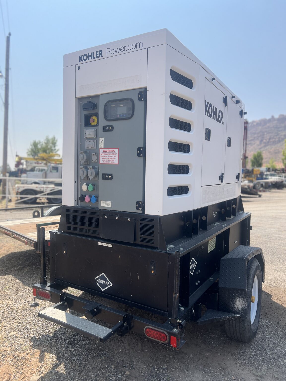2016 Kohler 56KW Generator Trailer - Beeman Equipment Sales