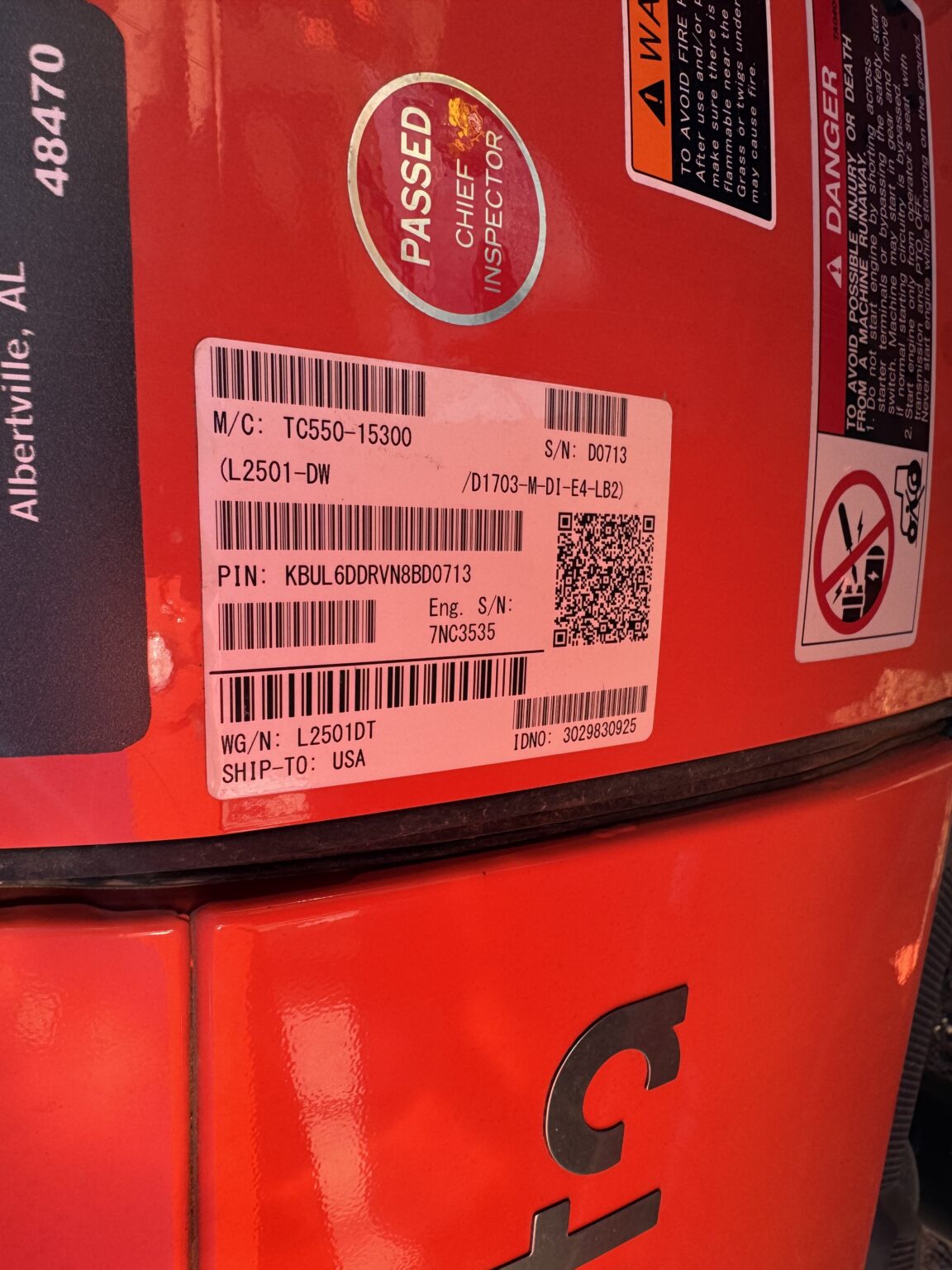 2020 Kubota L3301D 4WD Tractor - Beeman Equipment Sales