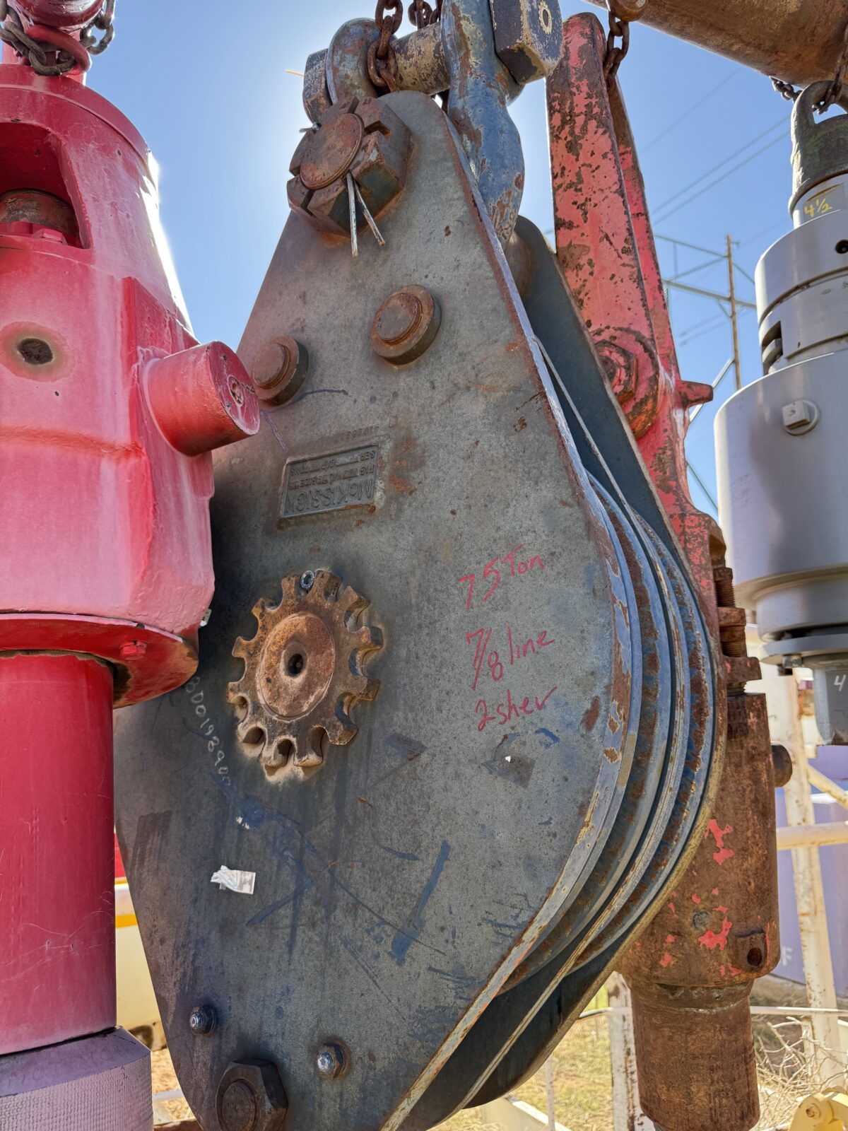 2 Sheave McKissick 75 Ton Block - Beeman Equipment Sales